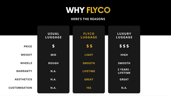 World's First Luggage Personalization for Travel – FLYCO Singapore